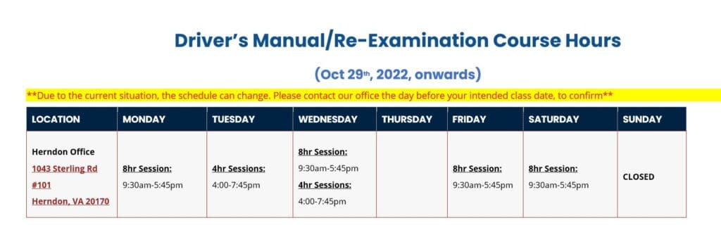 Drivers Manual Classroom Course - AA Driving Academy, Inc.
